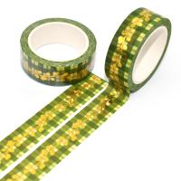 China Custom Design Own Waterproof Washi Tape Printed Silver Or Gold Foil Washi Tape for sale