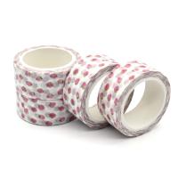 China Custom Writable Cute Washi Paper Tape Printed Silver Or Gold Foil Washi Tape for sale
