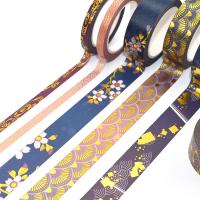 China Kpop Rainbow Galaxy Holographic Washi Tape Gold Foil Custom for sale