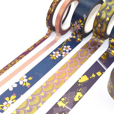 China Kpop Rainbow Galaxy Holographic Washi Tape Gold Foil Custom for sale