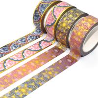 China Custom Writable Cute Washi Paper Tape Printed Silver Or Gold Foil Washi Tape for sale