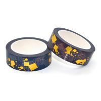 China Custom Printed Ins Style Gold Foil Washi Tape Set Personalizada for sale
