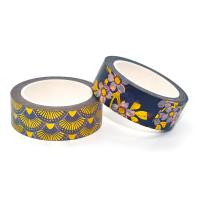 China Custom Printed Ins Style Gold Foil Washi Tape Set Personalizada for sale