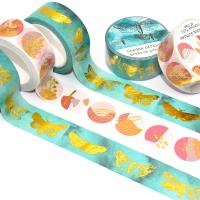 China Custom Printed Clear Foil Washi Tape Waterproof Washi Paper Tape for sale