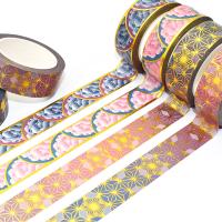 China Decoration Custom Printed Silver Or Foil Adhesive Washi Tape Manufacturer for sale