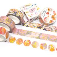 China Cute Single Sid Adhesive Self Masking Scrapbook Decoration Foil Washi Tape for sale