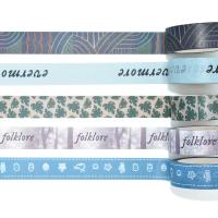 China Writing Printed Custom Japanese Paper Gift Box Decoration Tropical Breeze Washi Tape for sale