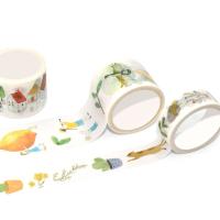 China Decorative Rainbow Candy Color Japanese Sticky Paper Masking Tape Washi Tape for sale