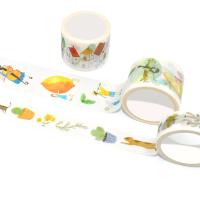 China Decorative Rainbow Candy Color Japanese Sticky Paper Masking Tape Washi Tape for sale