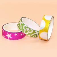 China Custom Print Glitter Christmas Decorative Washi Tape for sale