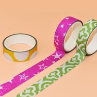 China Custom Print Glitter Christmas Decorative Washi Tape for sale