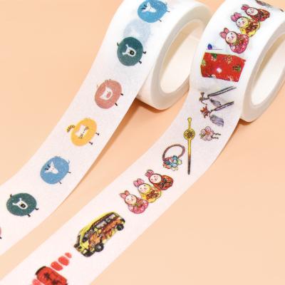 China Custom Print Glitter Christmas Decorative Washi Tape for sale