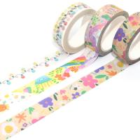 China Self Adhesive Washi Paper Tape Custom Printed Waterproof Masking Washi Tape for sale