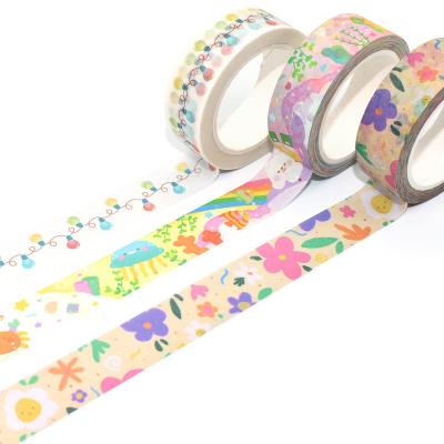 China Self Adhesive Washi Paper Tape Custom Printed Waterproof Masking Washi Tape for sale