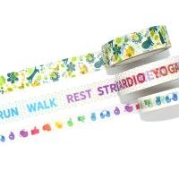 China Colorful Writable China Custom Design Waterproof Washi Paper Tape Colored Masking Tape for sale