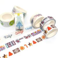 China Colorful Writable China Custom Design Waterproof Washi Paper Tape Colored Masking Tape for sale