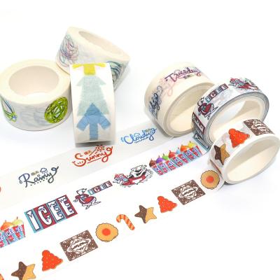China Colorful Writable China Custom Design Waterproof Washi Paper Tape Colored Masking Tape for sale