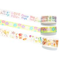 China Waterproof Kawaii Decorative Washi Adhesive Tape Washi Paper Masking Tape for sale