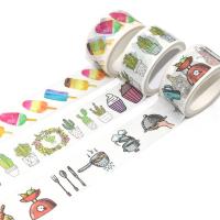 China Japanese Washi Masking Tape Anti UV Colorful Art Design Width 30mm Decorative Washi Tape for sale