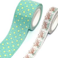China Custom Printed Tearable Stationery Scrapbooking Glitter Washi Tape for sale