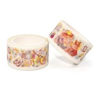 China Washi Tape Custom Printed Blue Japanese Paper Tape Colored Masking Tape for sale