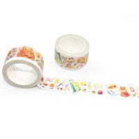 China Washi Tape Custom Printed Blue Japanese Paper Tape Colored Masking Tape for sale