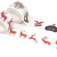 China Washi Tape Custom Printed Blue Japanese Paper Tape Colored Masking Tape for sale