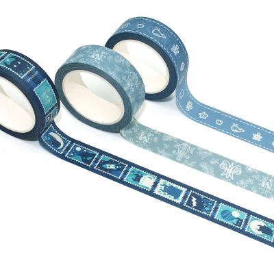 China Colorful DIY Washi Paper Tape Custom Printed Writable Masking Washi Tape for sale
