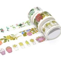 China Kawaii Washi Tape Custom Printed Scrapbooking Patterned Masking Tape for sale