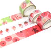 China Tearable Acrylic Adhesive Waterproof Kawaii Colored Masking Washi Tape Jumbo Washi Tape for sale