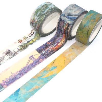 China Custom Bullet Journals Decoration Washi Tape Printed Masking Washi Tape for sale