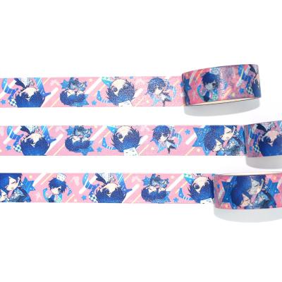 China Custom DIY Washi Paper Japanese Washi Tape Printed Single Sided Masking Washi Tape for sale