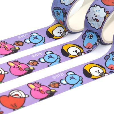 China Custom Printed Kawaii Washi Tape Custom Make Decoration Washi Tape Washi Paper Tape for sale