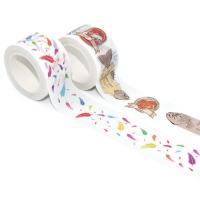 China Custom Self Adhesive Masking Paper Patterned Masking Washi Tape for sale
