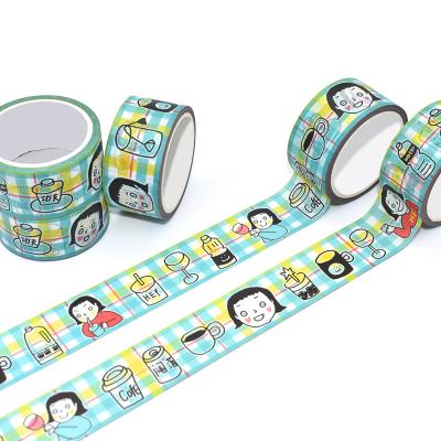 China Colorful Writable Decorative DIY Design Adhesive Masking Washi Tape for sale