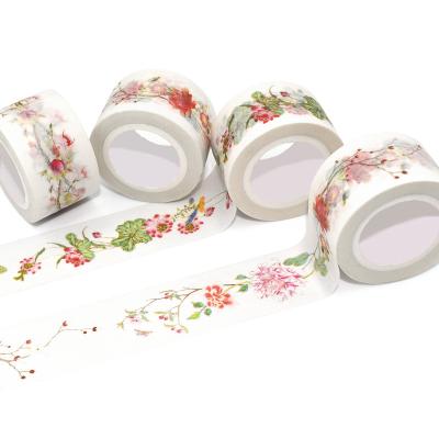 China Kawaii Japanese Washi Paper Acrylic Adhesive Tape Washi Paper Masking Tape for sale