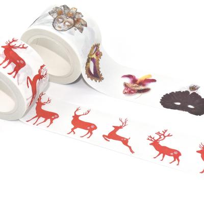 China Cute Single Sid Adhesive Self Masking Decorative Washi Tape For Scrapbook for sale