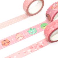 China Cute Single Sid Adhesive Self Masking Scrapbook Decoration Foil Washi Tape for sale