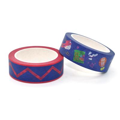 China Japanese Washi Masking Tape Custom Printed Colored Glitter Washi Tape for sale