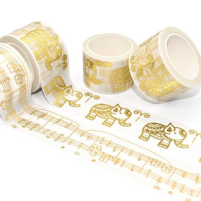 China Custom Design Any Patterns Washi Tape Printed Rose Gold Foil Washi Tape for sale