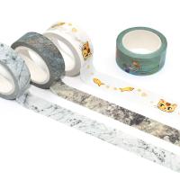 China Cute Single Sid Adhesive Self Masking Washi Tape For Scrapbook Decoration for sale