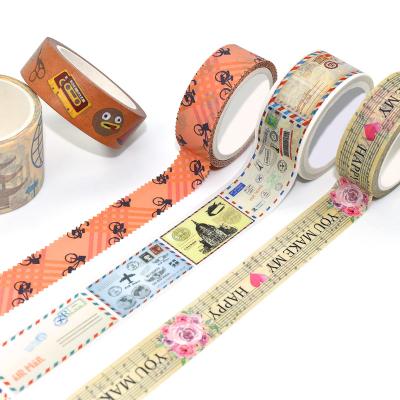 China Custom Decorative Packing Tape Printed Fun DIY Crafts Masking Washi Tape for sale