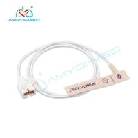 China TPU Tube Disposable SpO2 Sensor for Datex Ohmeda TS-AF-25 TS-AF-10 with 0.9M Cable and CE ISO 13485 Certification for sale
