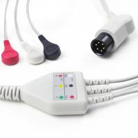 China 2.4m Cable 0.9m Leads Round 6-Pin ECG Cable for Medical Monitoring Equipment for sale