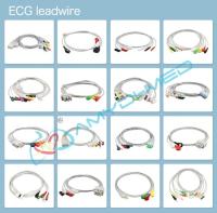 China 2.4m Cable 0.9m Leads Round 6-Pin ECG Cable for Medical Monitoring Equipment for sale