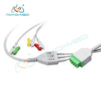 China 3-Lead ECG Cable with 2.4m TPU Cable & 0.9m Leads for GE-Marquette Patient Monitors for sale