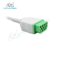 China 3-Lead ECG Cable with 2.4m TPU Cable & 0.9m Leads for GE-Marquette Patient Monitors for sale