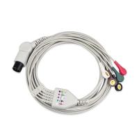 China 2.4 Meter 3-Lead ECG Cable for Mindray - TPU Medical Cable with ISO 13485 Certification for sale