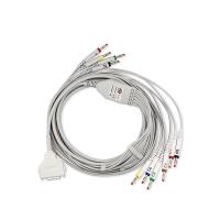 China Fukuda OEM ECG Cable 10-Lead with 2.4m TPU Cable for FX-2111 FX-3010 FX-4010 FCP-2155 Machines for sale