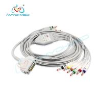 China Fukuda OEM ECG Cable 10-Lead with 2.4m TPU Cable for FX-2111 FX-3010 FX-4010 FCP-2155 Machines for sale